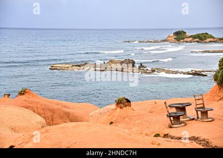 Red Rock formation, Calibishe Dominica Stock Photo - Alamy