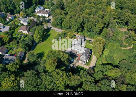 Aerial view, Art Nouveau villa of the Osthaus Museum Hagen, headband 10 ...