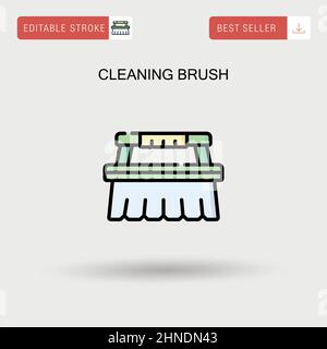 handle brush housekeeping tool Stock Vector Image & Art - Alamy