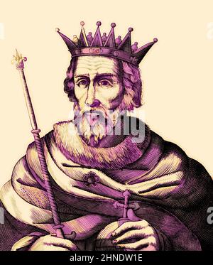 William II or William Rufus, 1056 - 1100, King of England Stock Photo ...