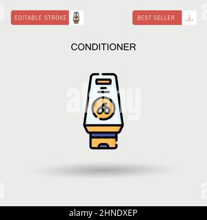 Modern conditioner icon. Simple illustration of modern conditioner ...