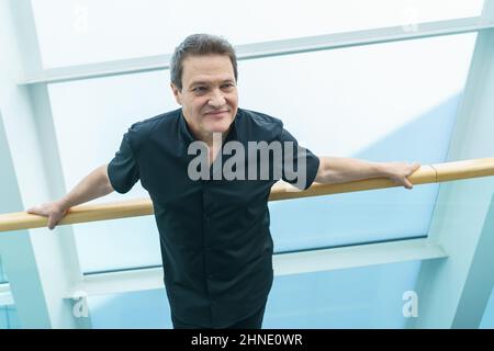 Madrid, Spain. 16th Feb, 2022. Actor Pedro Mari Sanchez poses during a ...
