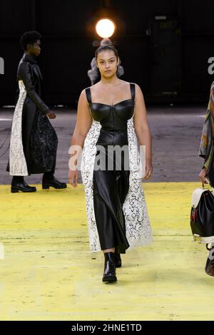 Devyn Garcia walks the runway during the Victoria's Secret Fashion Show ...