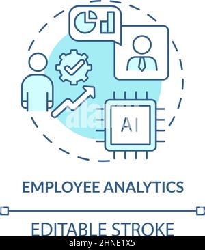 Employee development turquoise concept icon Stock Vector Image & Art - Alamy