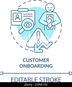 Onboarding turquoise concept icon Stock Vector Image & Art - Alamy