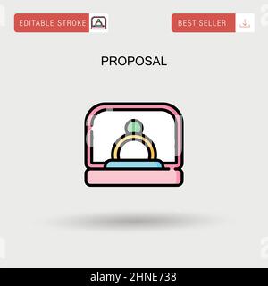 Proposal Simple vector icon Stock Vector Image & Art - Alamy
