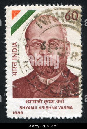 INDIA - CIRCA 1989: stamp printed by India, shows N.S. Hardikar ...