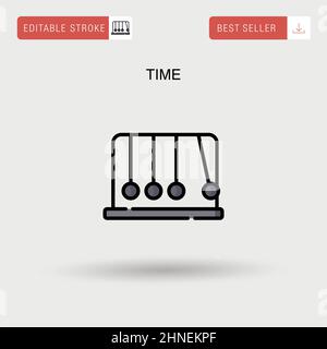 Time Simple vector icon Stock Vector Image & Art - Alamy