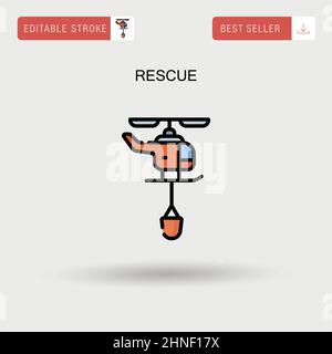 Disaster rescue boat icon simple vector. Life sea. Jacket power Stock ...