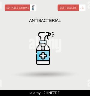 Antibacterial soap logo antiseptic bacteria clean medical symbol. Anti ...