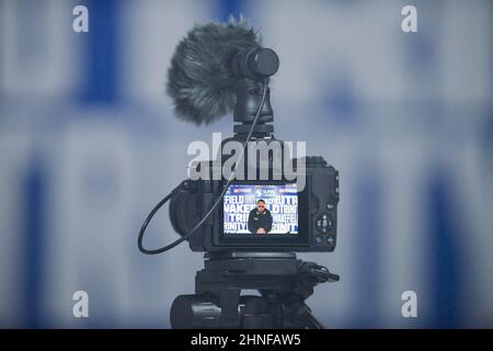 Wakefield, England - 13 February 2022 - Referee Marcus Griffiths during ...