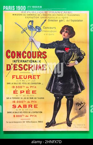 1900 Olympic Games Poster Paris Stock Photo - Alamy