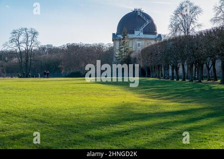 Beautiful view of astronomical observatory built from an old castle ...