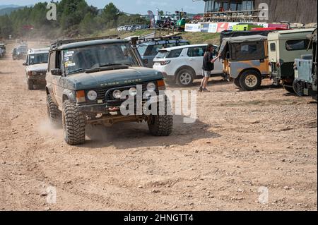 Spain, August 12, 2021: Range Rover Classic modified for the off-roader ...