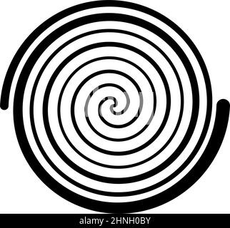 Simple spiral graphics element. Twirl, swirl, whirl element - stock ...