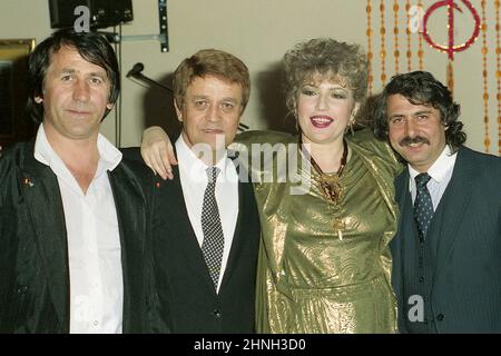 Romanian singer Corina Chiriac in Los Angeles, USA, in the 1990s Stock ...