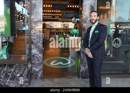 February 17, 2022: Wahlburgers Australia CEO SAM MUSTACA attending the ...
