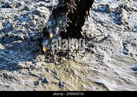 Storage basin for dredging spoil in the Netherlands Stock Photo - Alamy