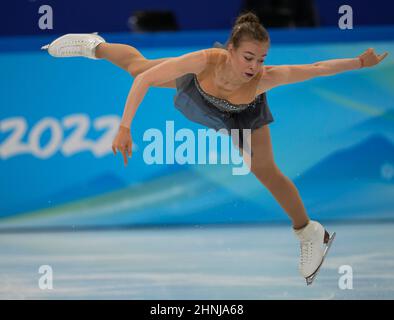 Anastasiia Gubanova from Georgia during the Winter Olympic Games ...