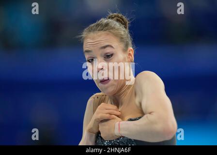 Anastasiia Gubanova from Georgia during the Winter Olympic Games ...