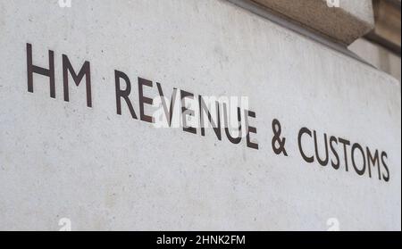 HMRC His Majesty Revenue And Customs Sign In London, UK Stock Photo - Alamy