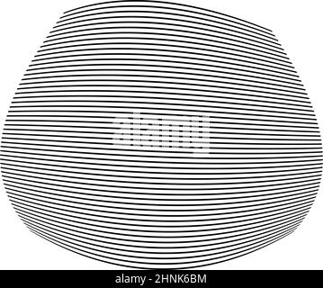 Wavy, waving curvy parallel lines. Undulate, squiggle stripes ...