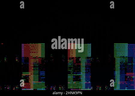 Abstract background of a digital glitch Stock Photo - Alamy