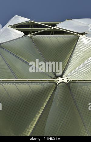 Media-Tic-Building, office structure exterior with polymer cladding ...