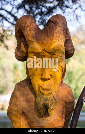 Fairy-like wooden figures from primaeval Slawic tales Stock Photo - Alamy