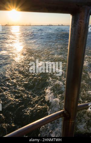 Porto Marghera at sunset, Venice, Italy, Europe Stock Photo - Alamy