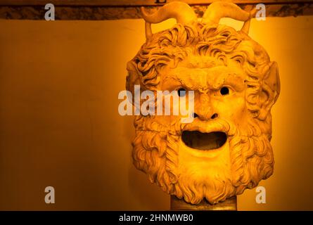 Gothic Satan Head Stock Photo - Alamy
