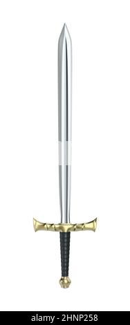 Sword isolated on white background Stock Photo - Alamy