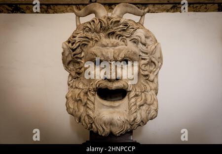Gothic Satan Head Stock Photo - Alamy