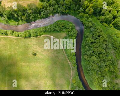 Dubysa river in rural Lithuania Stock Photo - Alamy