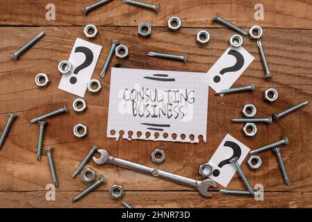 Hand writing sign Business Consulting, Word Written on Blends Practice ...