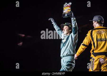 Image of the Japanese biker Taka Higashino in a Freestyle performance ...