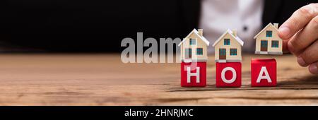 HOA - Homeowner Association. Property Owner Community Stock Photo - Alamy