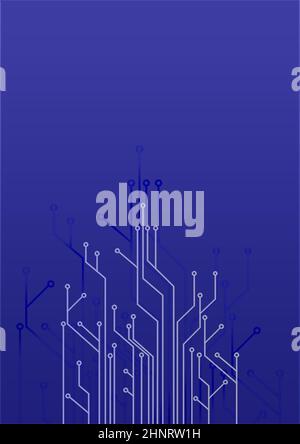abstract set of printing conductors for an electric circuit Stock Photo ...