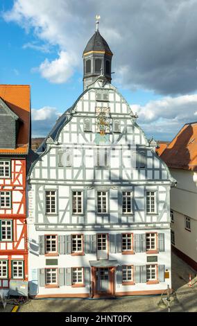 Historic building, Butzbach, Hesse Stock Photo - Alamy