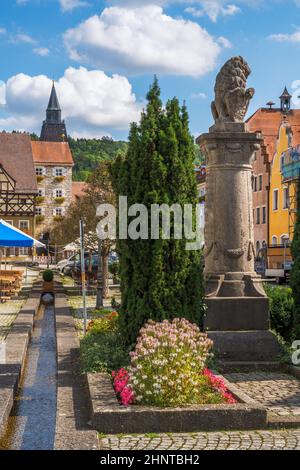 Historic old town of Berching Stock Photo - Alamy