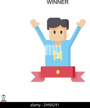 Winner-1 Simple vector icon Stock Vector Image & Art - Alamy