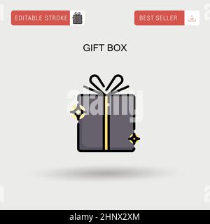 Gift box Simple vector icon Stock Vector Image & Art - Alamy