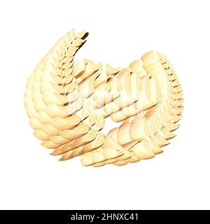 Number 7500 with laurel wreath or honor wreath as a 3D-illustration, 3D ...