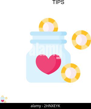 Idea tips icon flat vector. Quick tip. Info trick Stock Vector Image ...