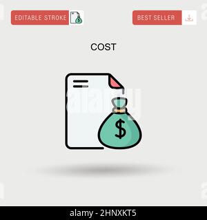 Simple graph with cost reduction chart Stock Vector Image & Art - Alamy