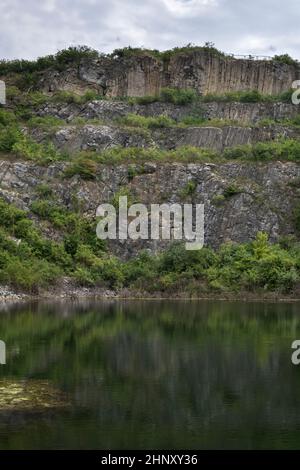 lake inside of a former sandstone quarry in Kielce Stock Photo - Alamy