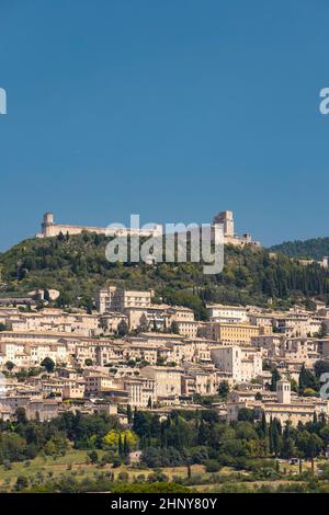 Italy, Province of Perugia, Perugia, Panoramic view of clouds over ...