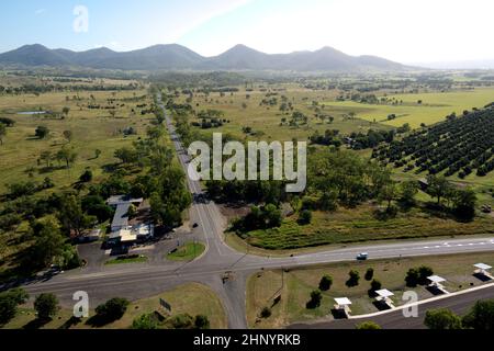 Aerial of the Roadhouse at Ban Ban Springs Queensland Australia Stock ...