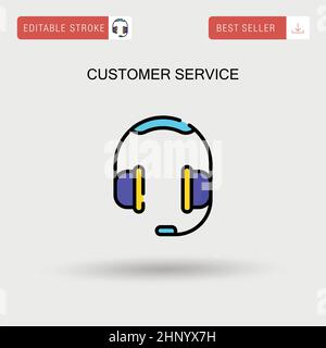 Customer service desk icon simple design Stock Vector Image & Art - Alamy