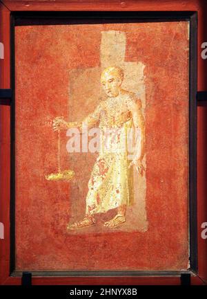 Egyptian Ceremony by Isis priests in the Temple of Isis.Worshipping ...